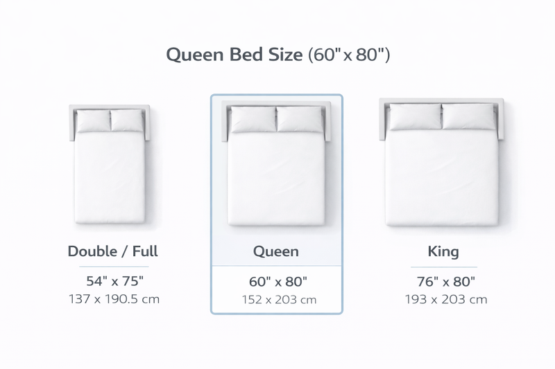 Queen Mattress Size (60" x 80") | Halifax Guide
